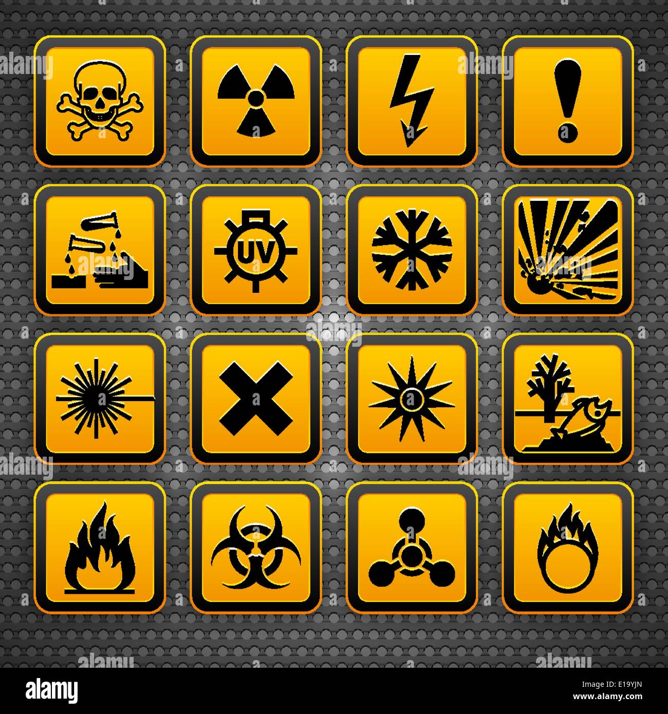 Biological hazard symbols Stock Vector Images - Alamy