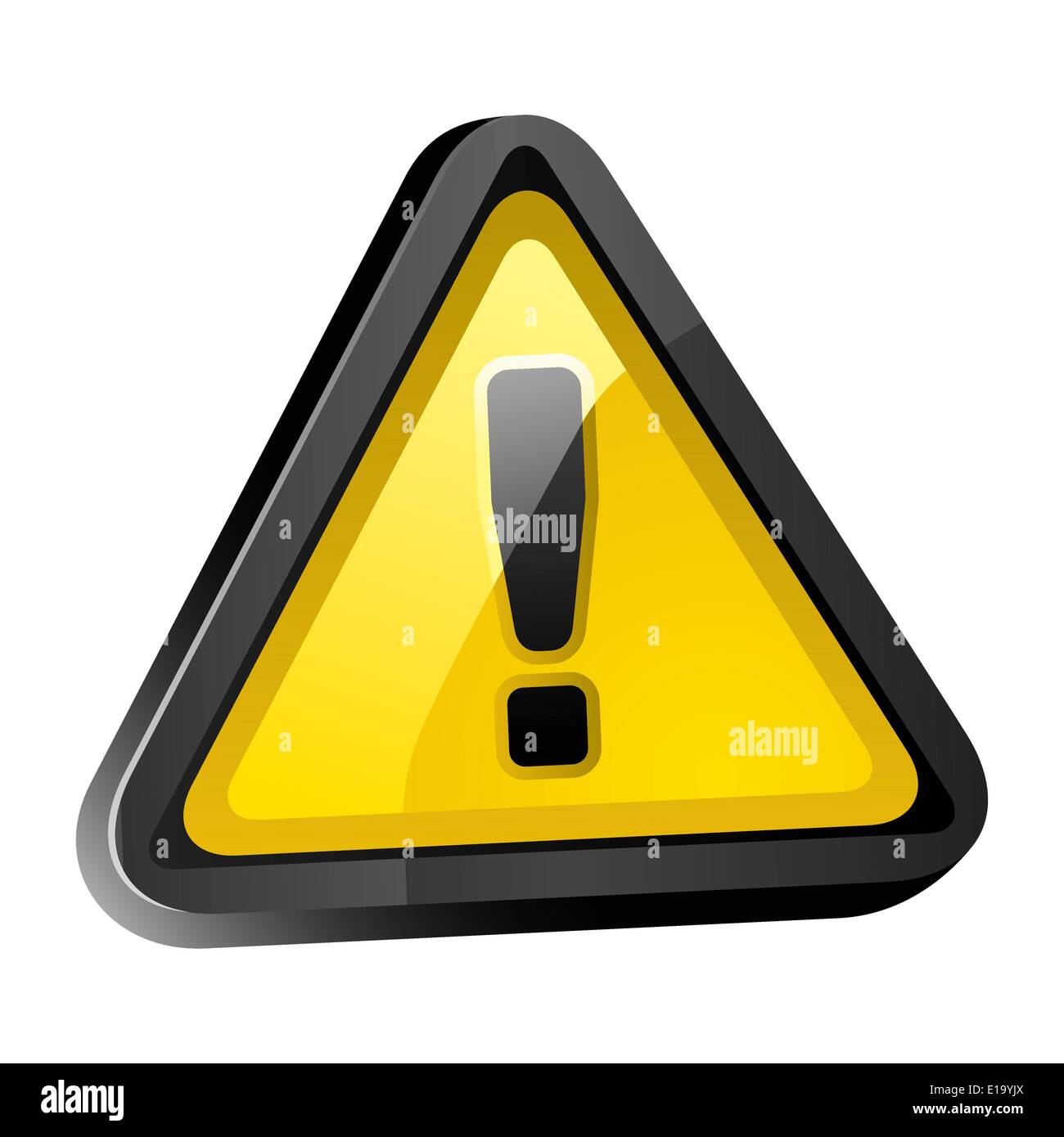 Hazard warning attention sign surround Stock Vector Image & Art - Alamy