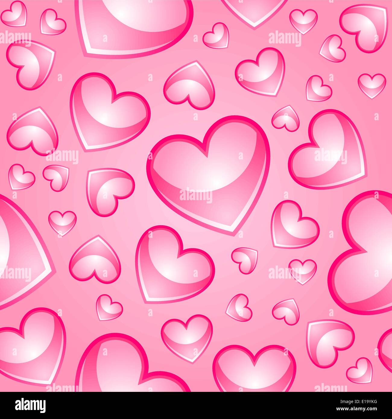 Symbols hearts seamless background, vector design element Stock Vector ...