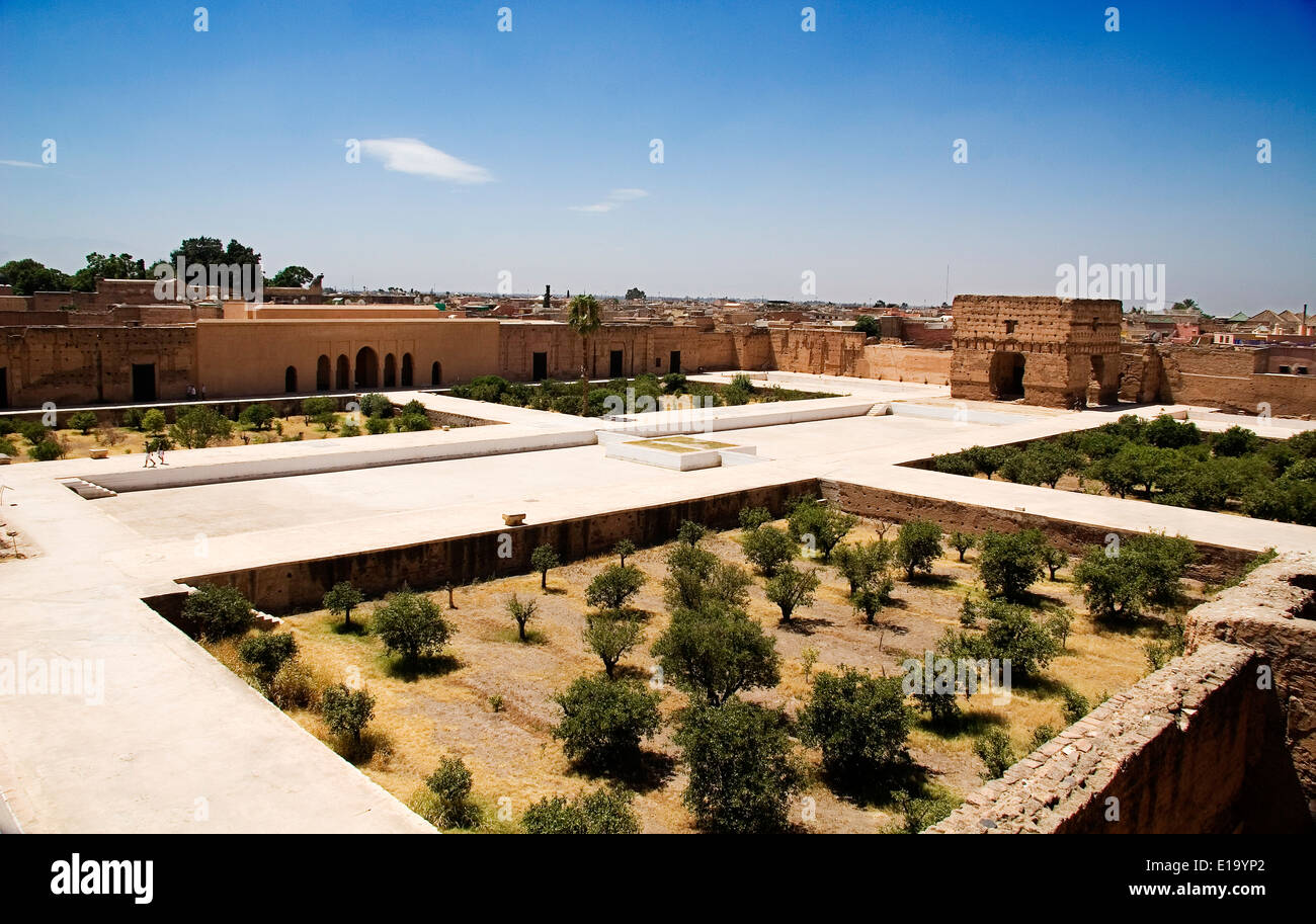 El Badi palace, Marrakech, Morocco Stock Photo - Alamy
