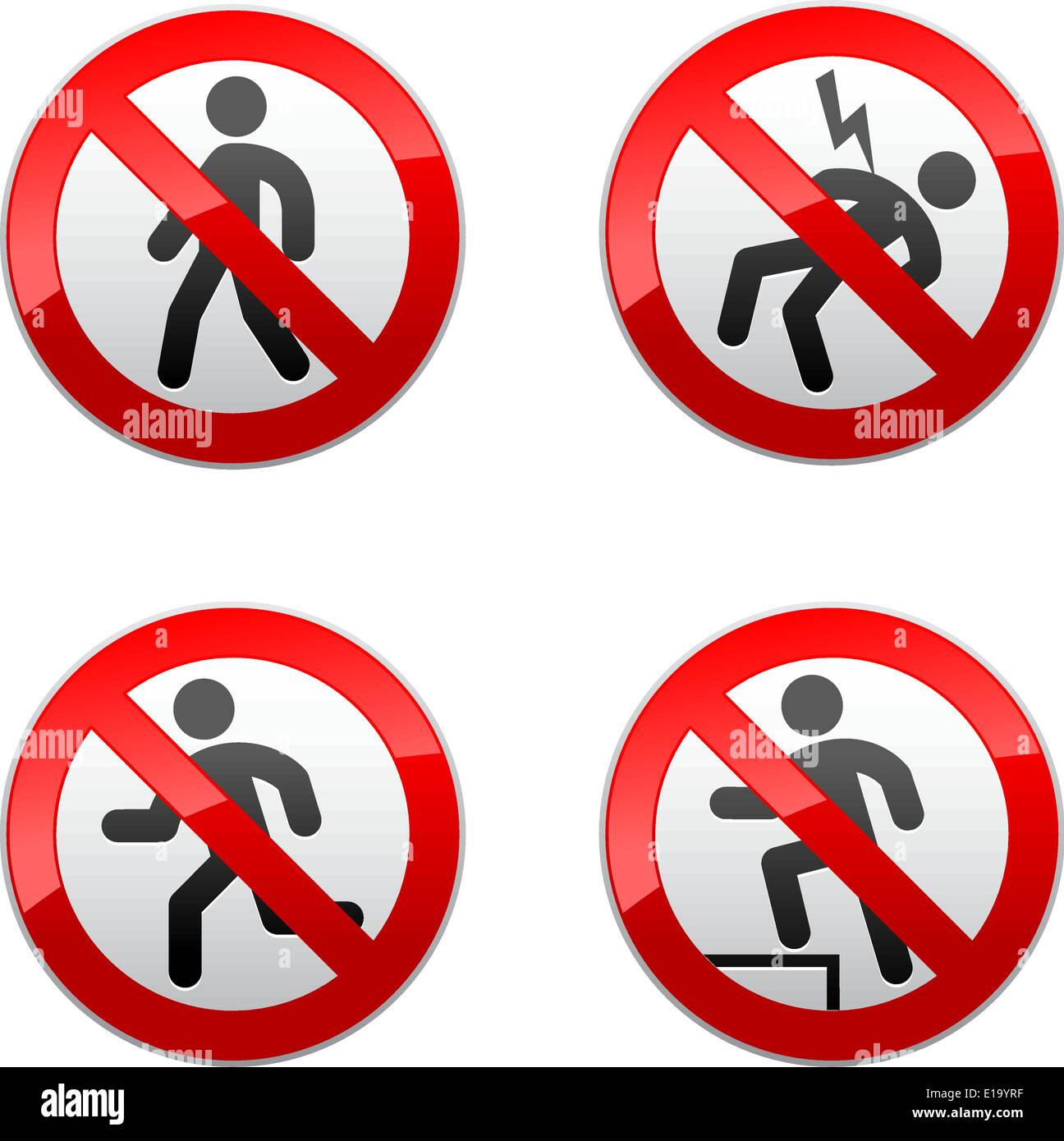 Man danger signs Stock Vector Images - Alamy