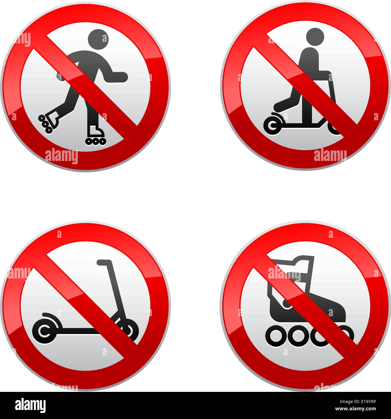 No Scooter Sign High Resolution Stock Photography and Images - Alamy