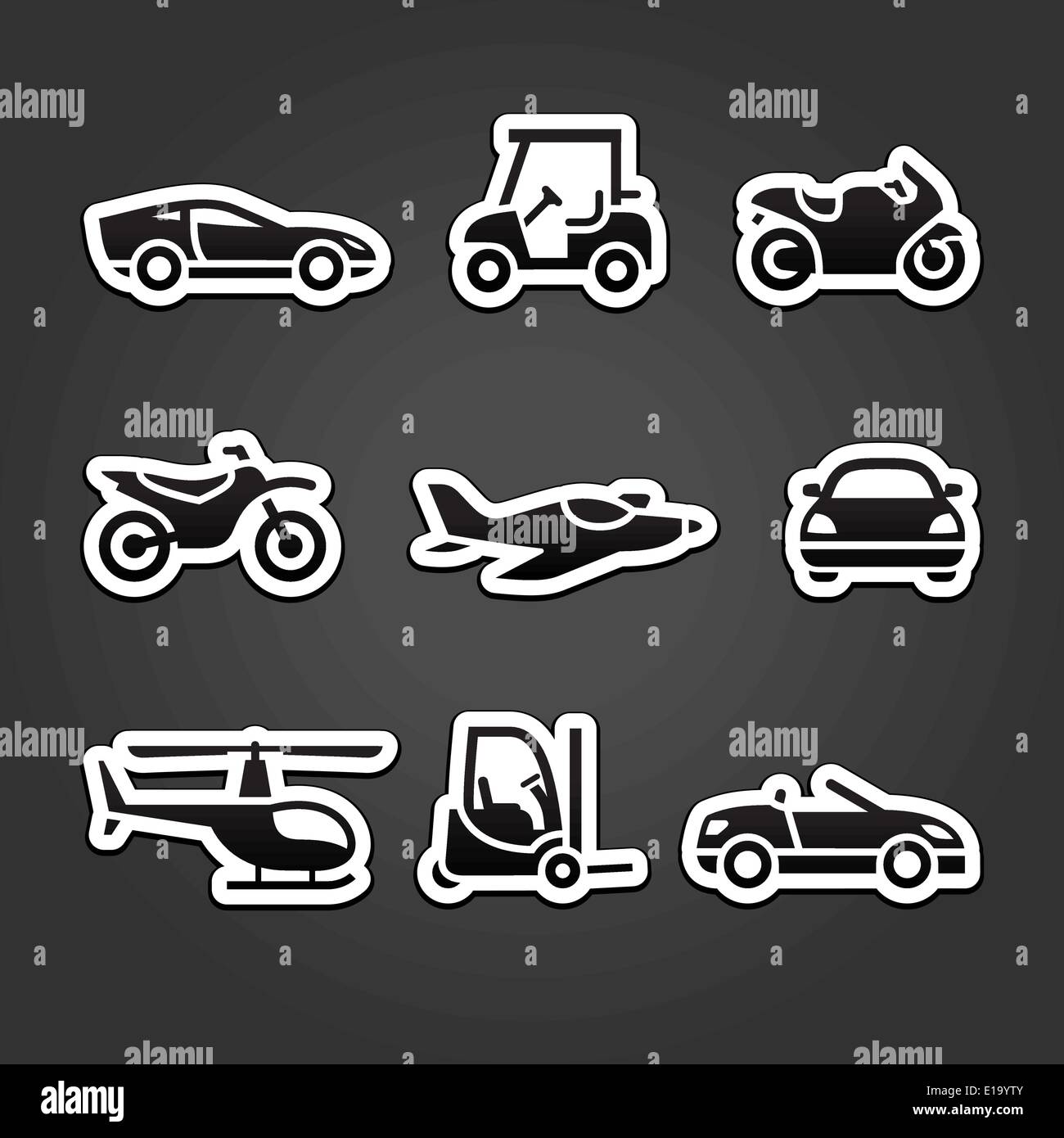 Motorcycle stickers Stock Vector Images - Alamy