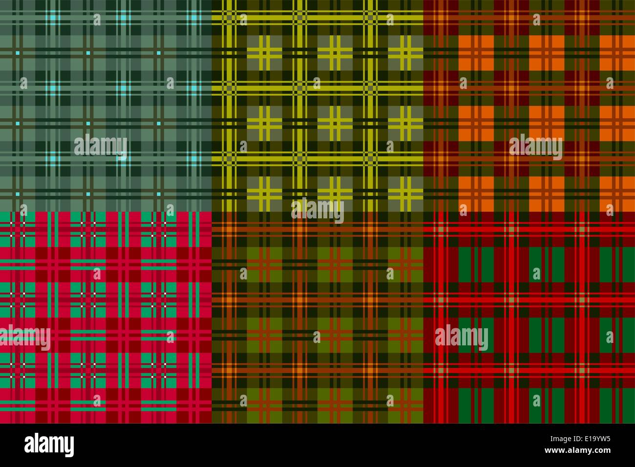 Set tartan, plaid patterns, wrapping paper Stock Vector Image & Art - Alamy