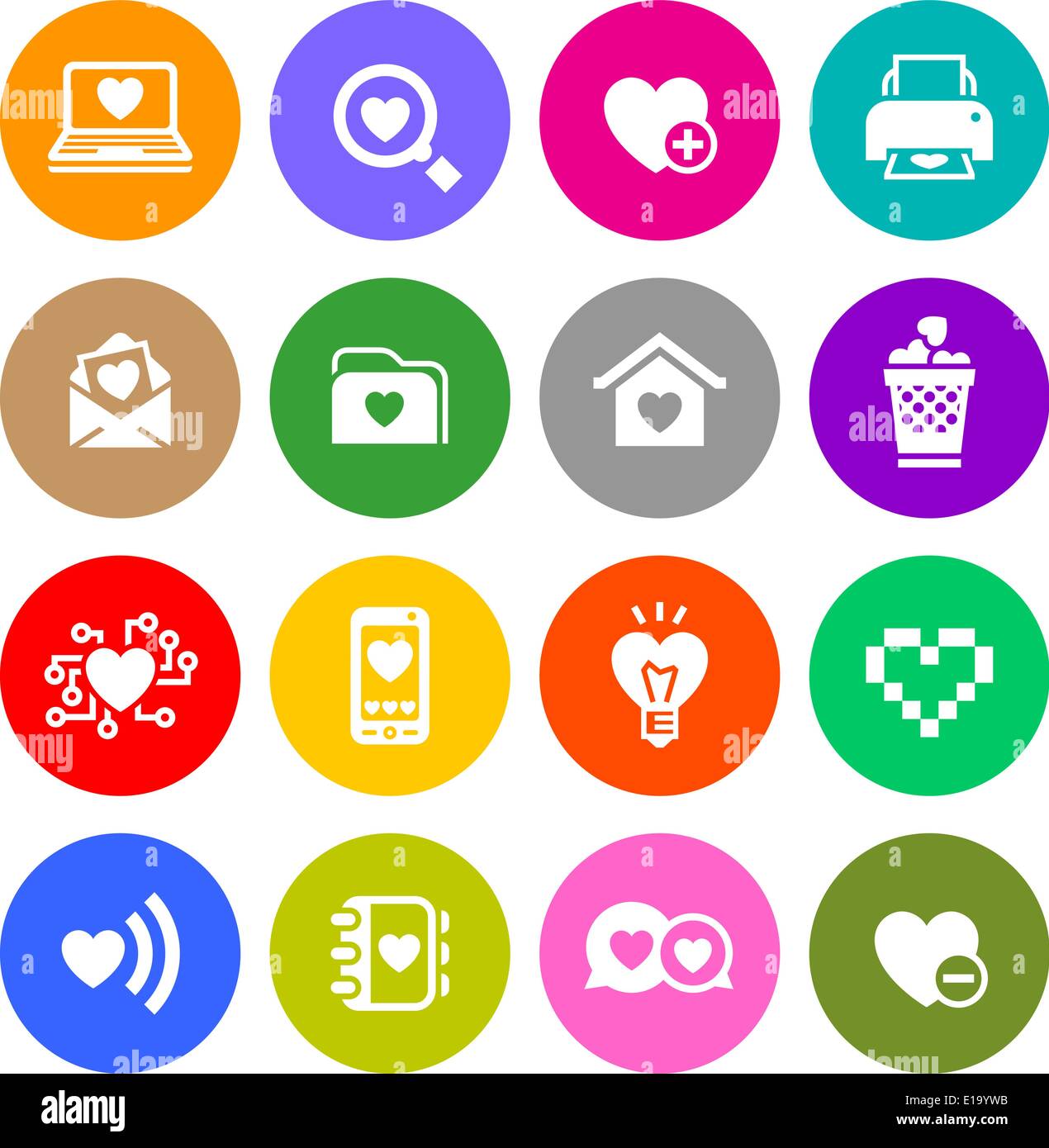 Illuminated buttons Stock Vector Images - Alamy