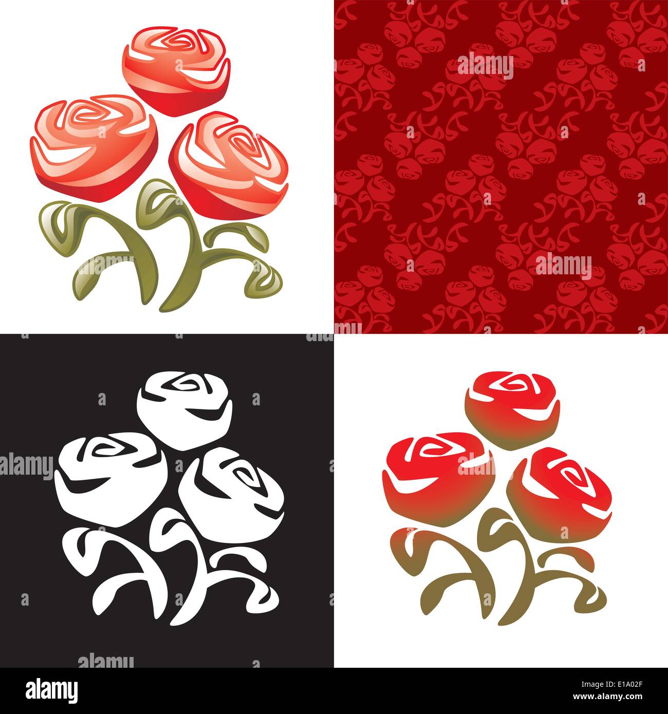 Roses series Stock Vector Images - Alamy