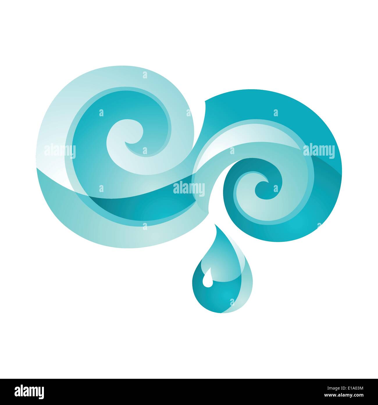 Water bending Stock Vector Images - Alamy