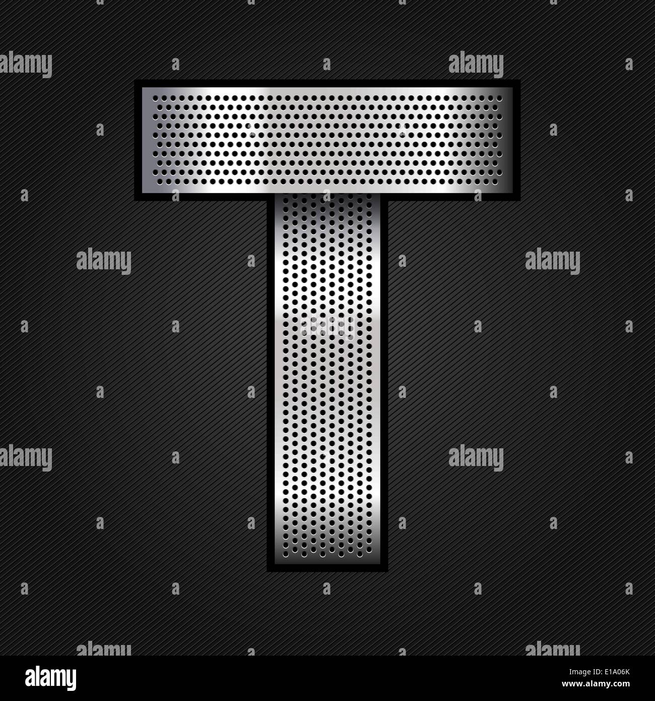 Metallic letter t Stock Vector Images - Alamy