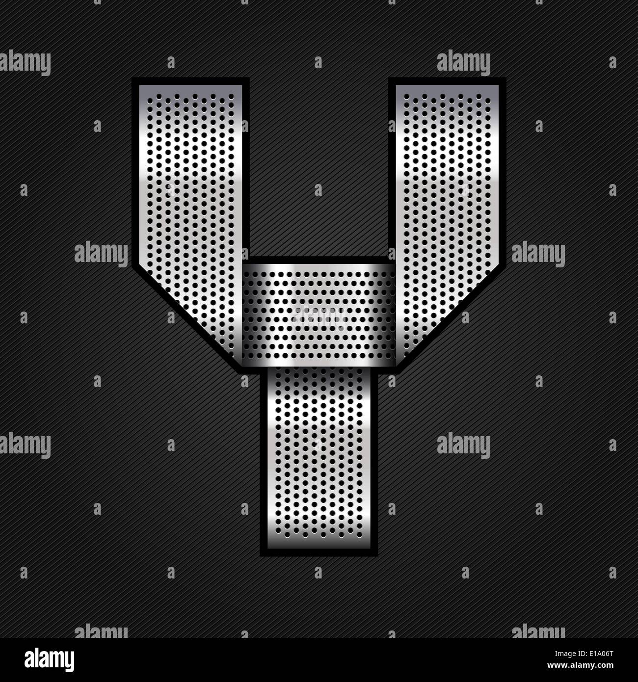 Letter metallic chromium ribbon - Y, vector Stock Vector Image & Art ...