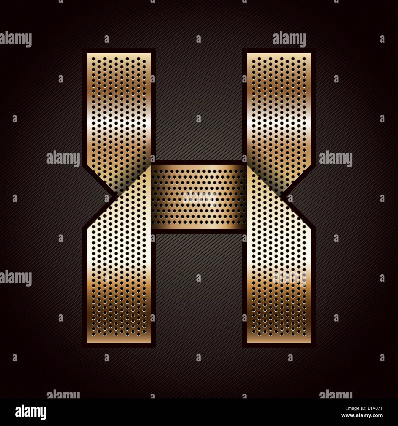 Perforated metal letter Stock Vector Images - Alamy