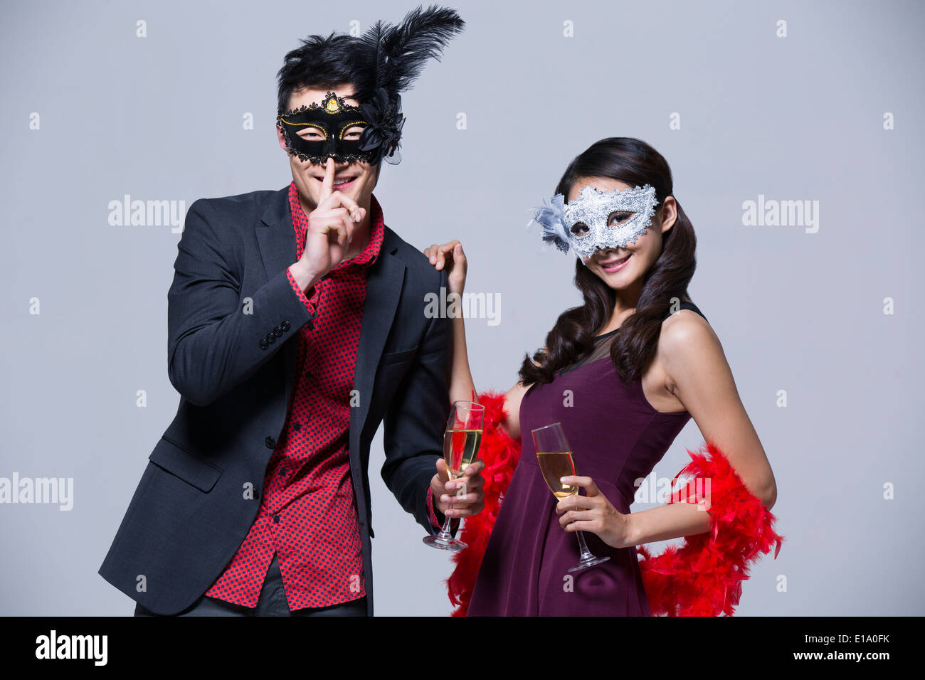 Young adults enjoying champagne party hi-res stock photography and ...