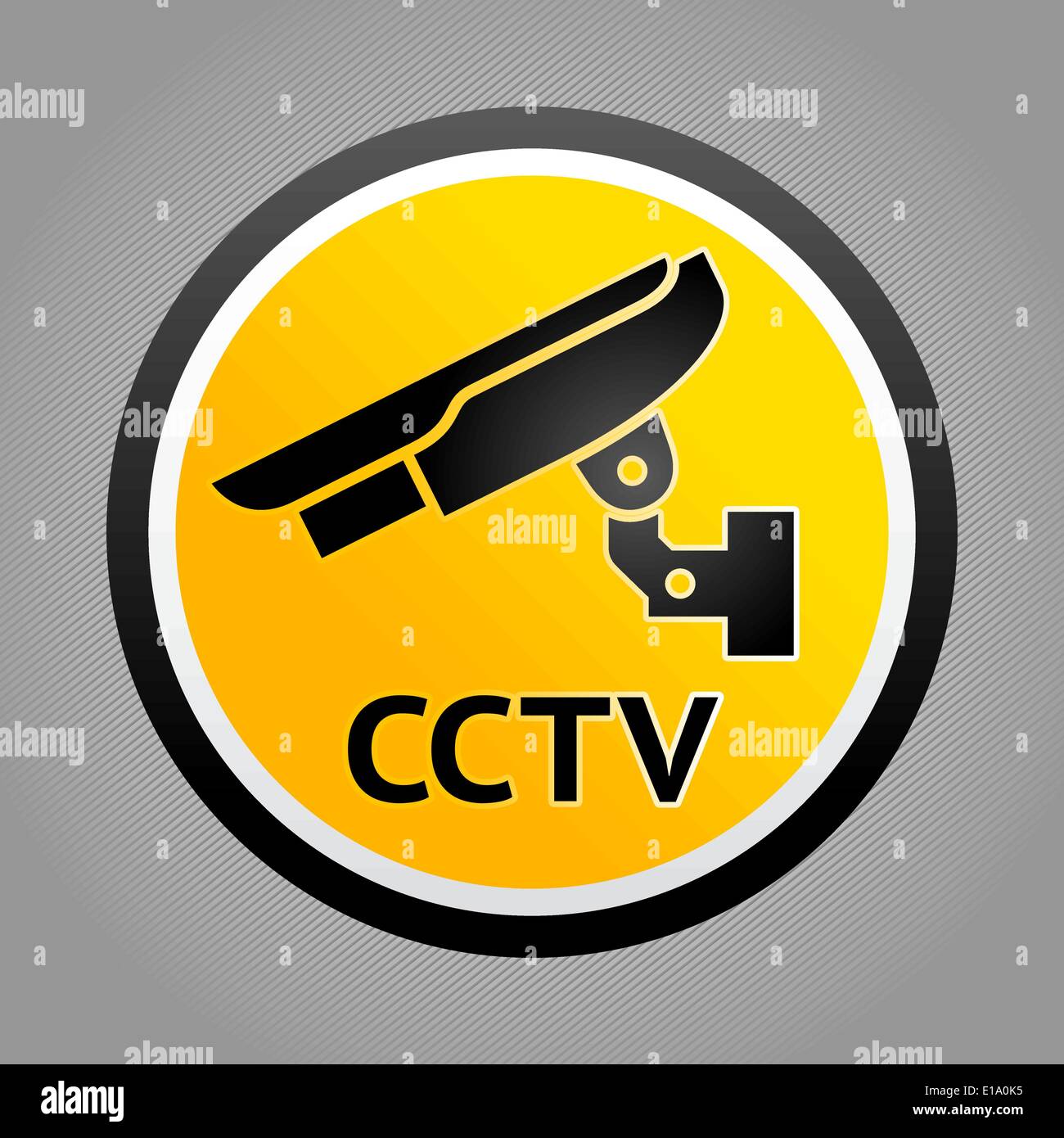 Warning Sticker for Security Alarm CCTV Camera Surveillance Stock ...