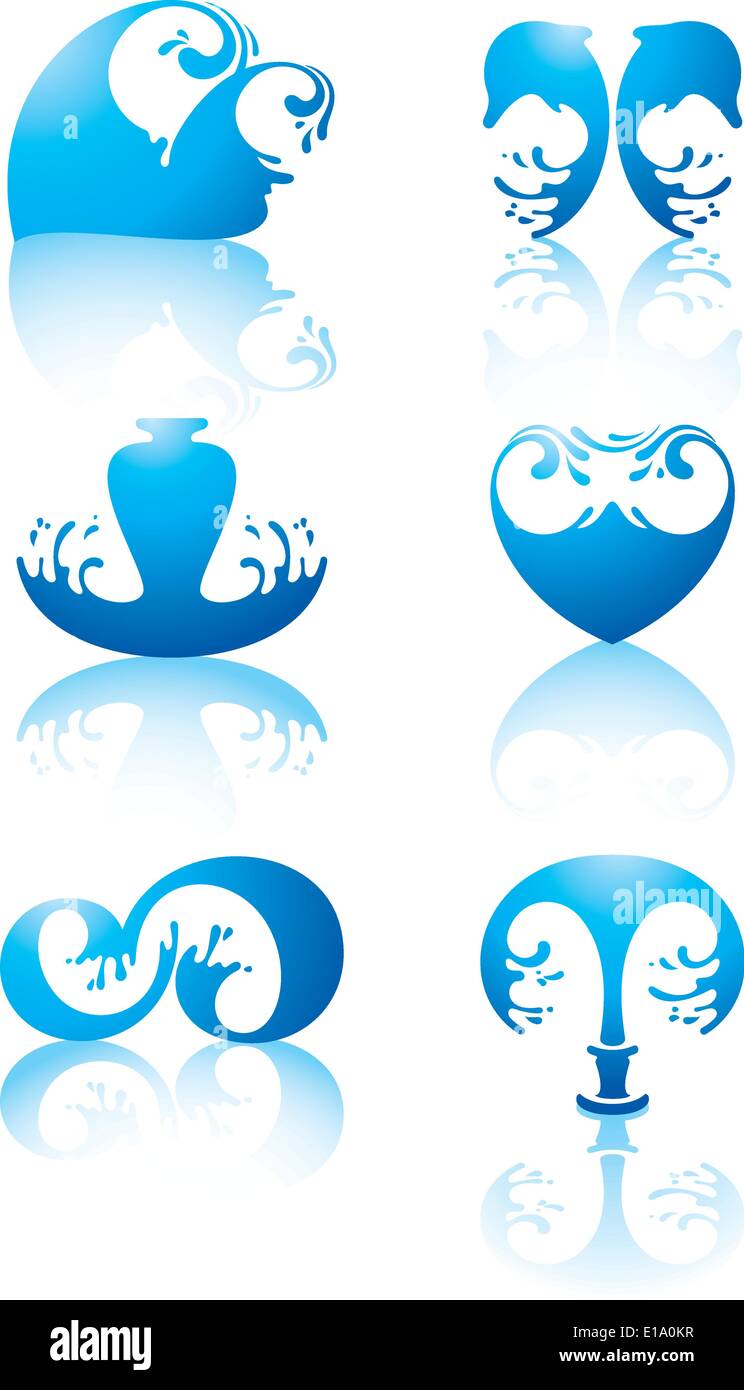 Symbols of water, image, figure Stock Vector Image & Art - Alamy