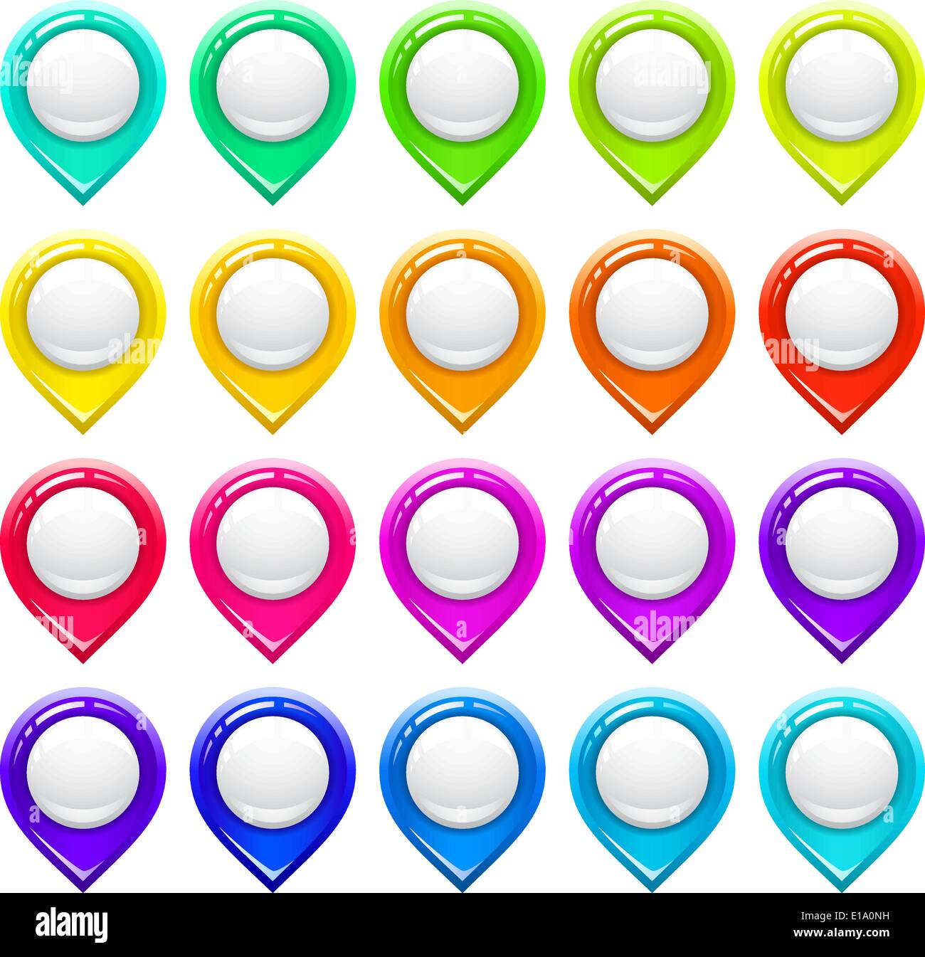 Mapping markers, vector illustration Stock Vector Image & Art - Alamy