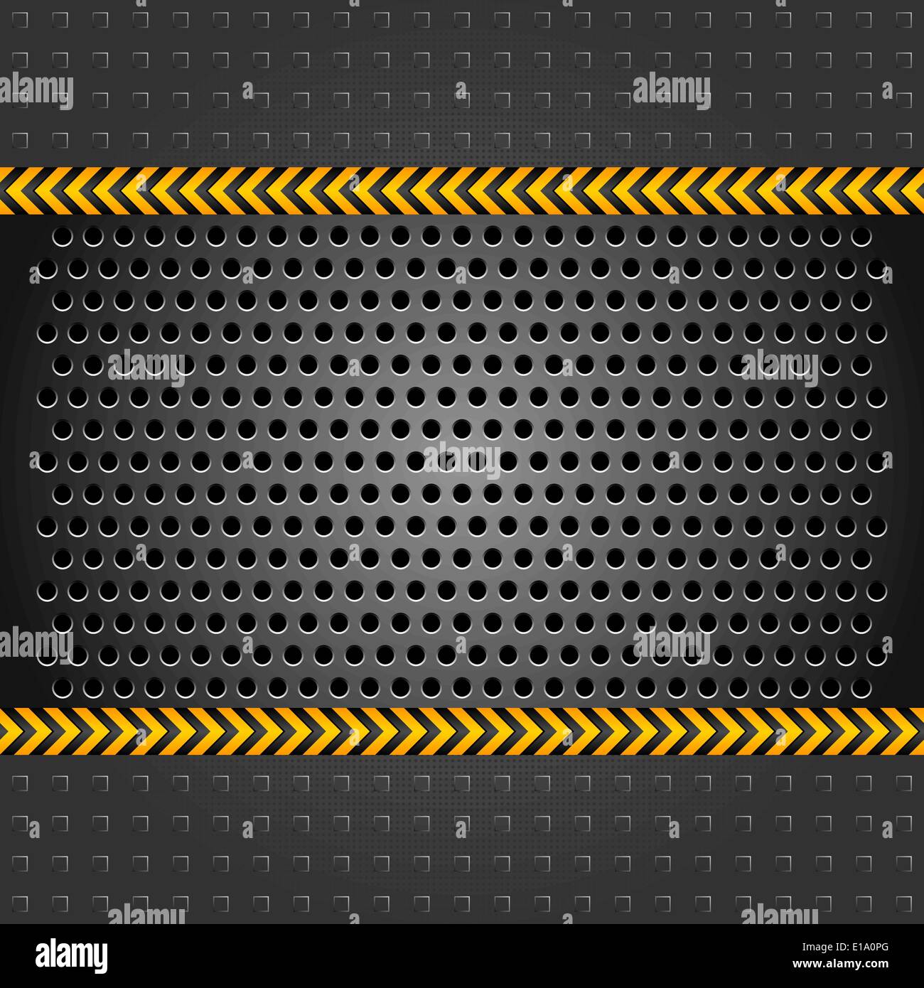 Metallic background template, perforated iron sheet Stock Vector Image ...