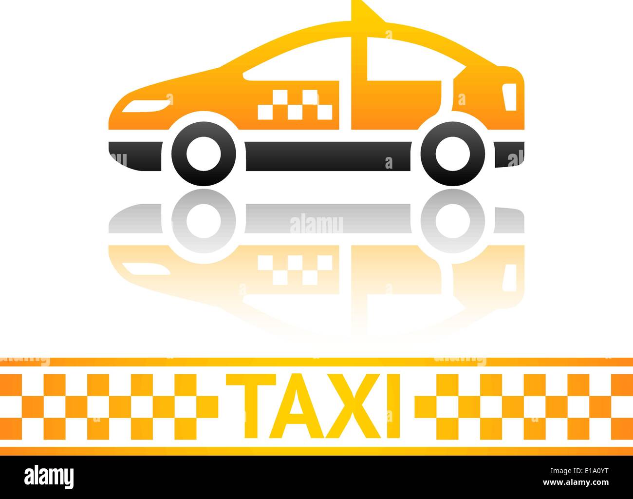 American taxi sign Stock Vector Images - Alamy