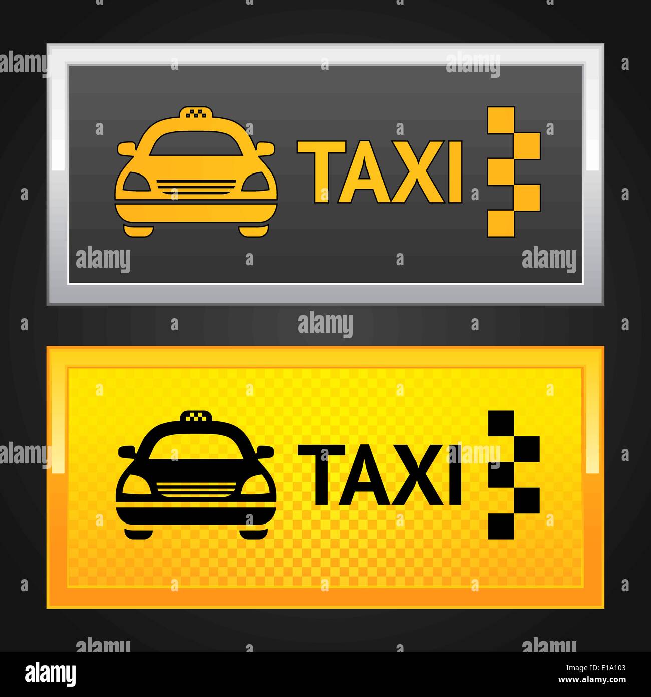 American taxi sign Stock Vector Images - Alamy