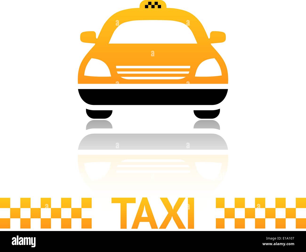 Taxi cab symbol on white background Stock Vector Image & Art - Alamy