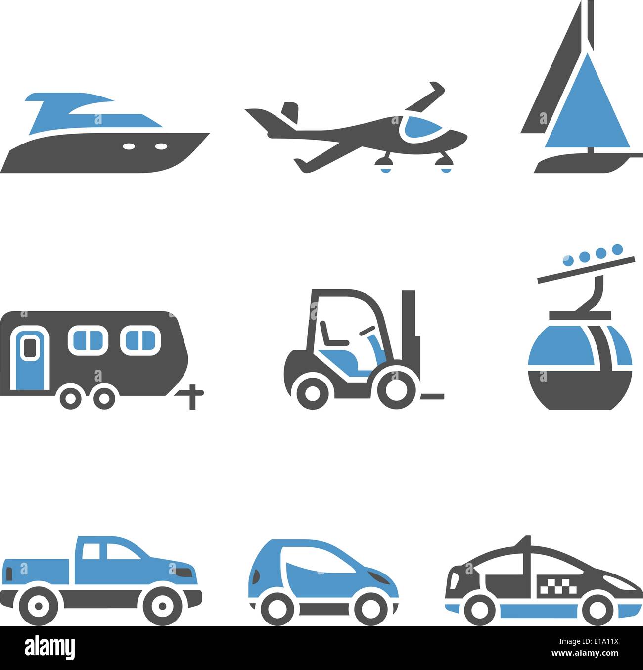 Transport pictograms - A set of first Stock Vector Image & Art - Alamy