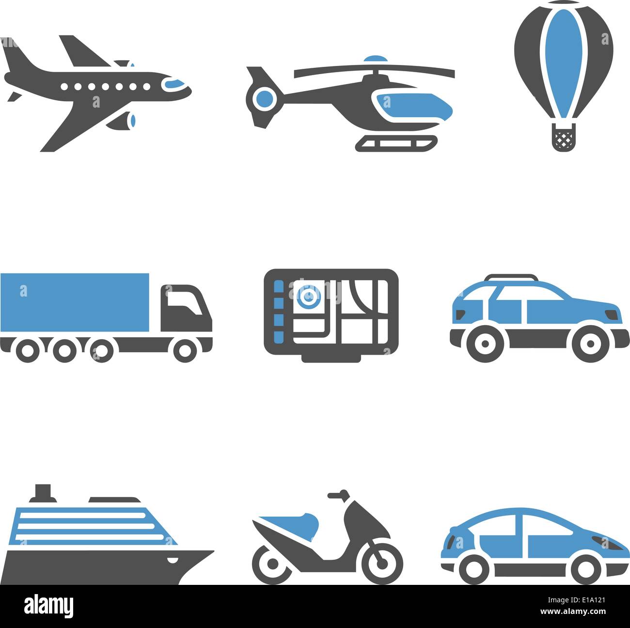 Transport pictograms - A set of second Stock Vector Image & Art - Alamy