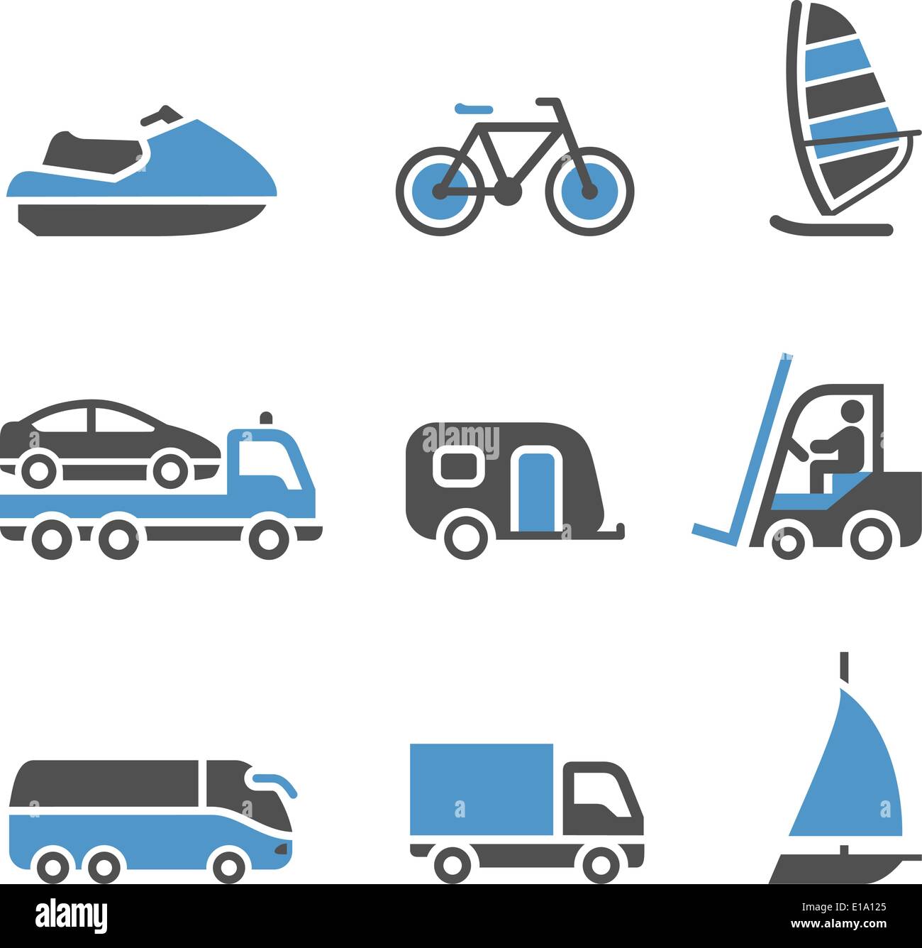 Transport pictograms - A set of third Stock Vector Image & Art - Alamy