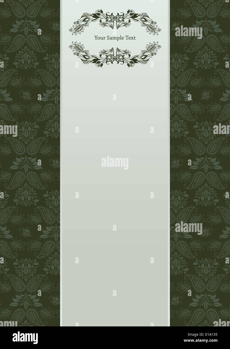 French floral wallpaper Stock Vector Images - Alamy