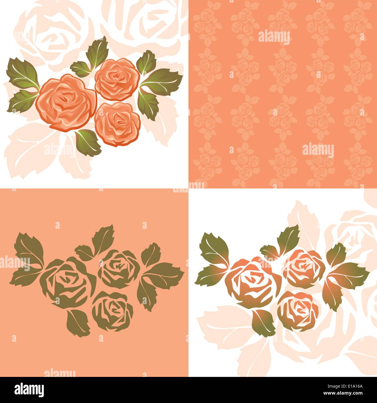 Orange Roses Wallpaper Icon Stock Vector Image & Art - Alamy