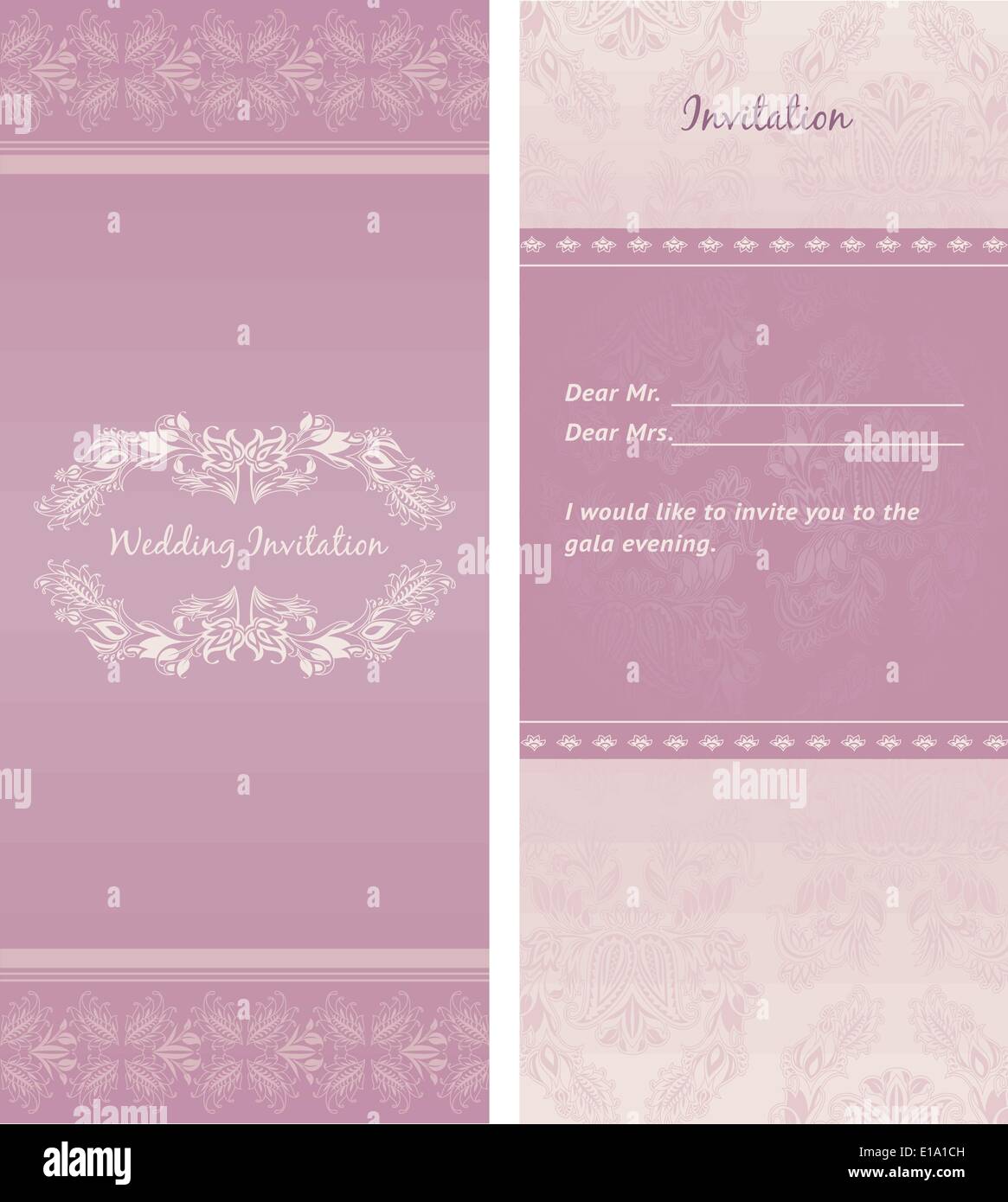 Wedding-invitation, background - template. Vector design element Stock ...