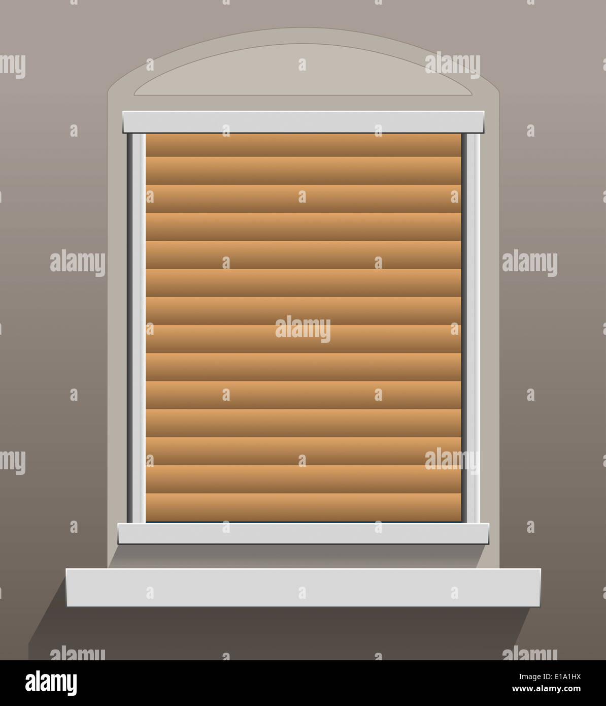 Window Shutters that are let down Stock Photo - Alamy