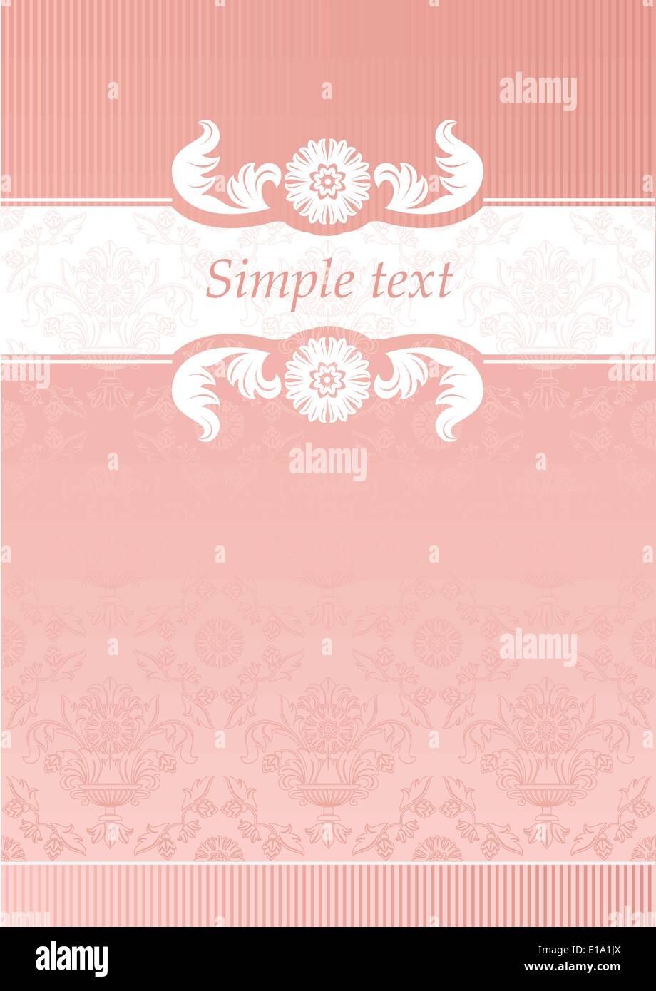 Pink Decorative Frame-template, design element Stock Vector Image & Art ...