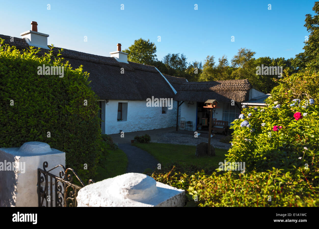 Ireland, Calway county, Connemara area, traditional country house near ...
