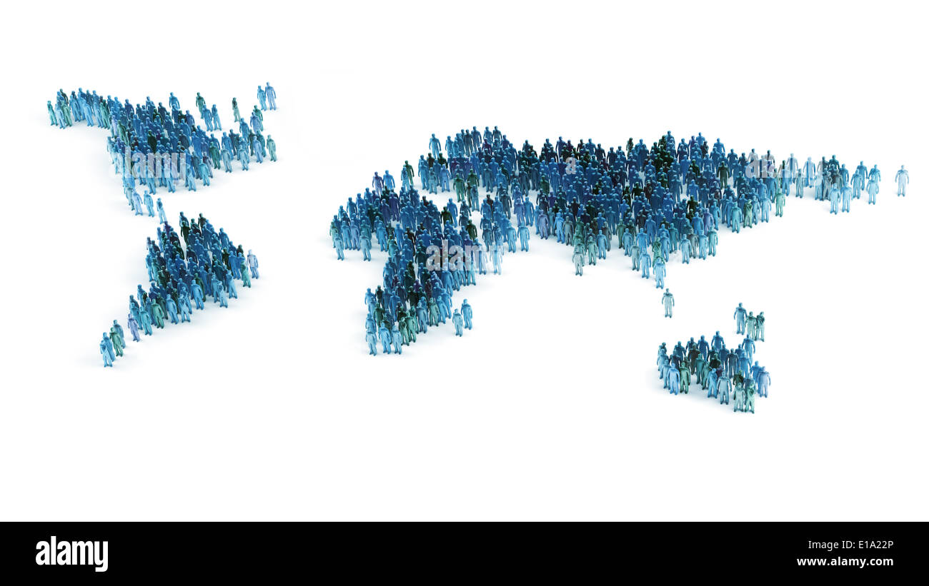 Population map hi-res stock photography and images - Alamy