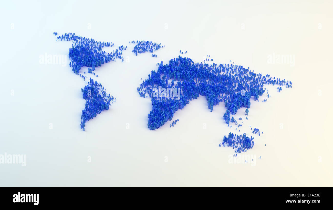 Population map hi-res stock photography and images - Alamy