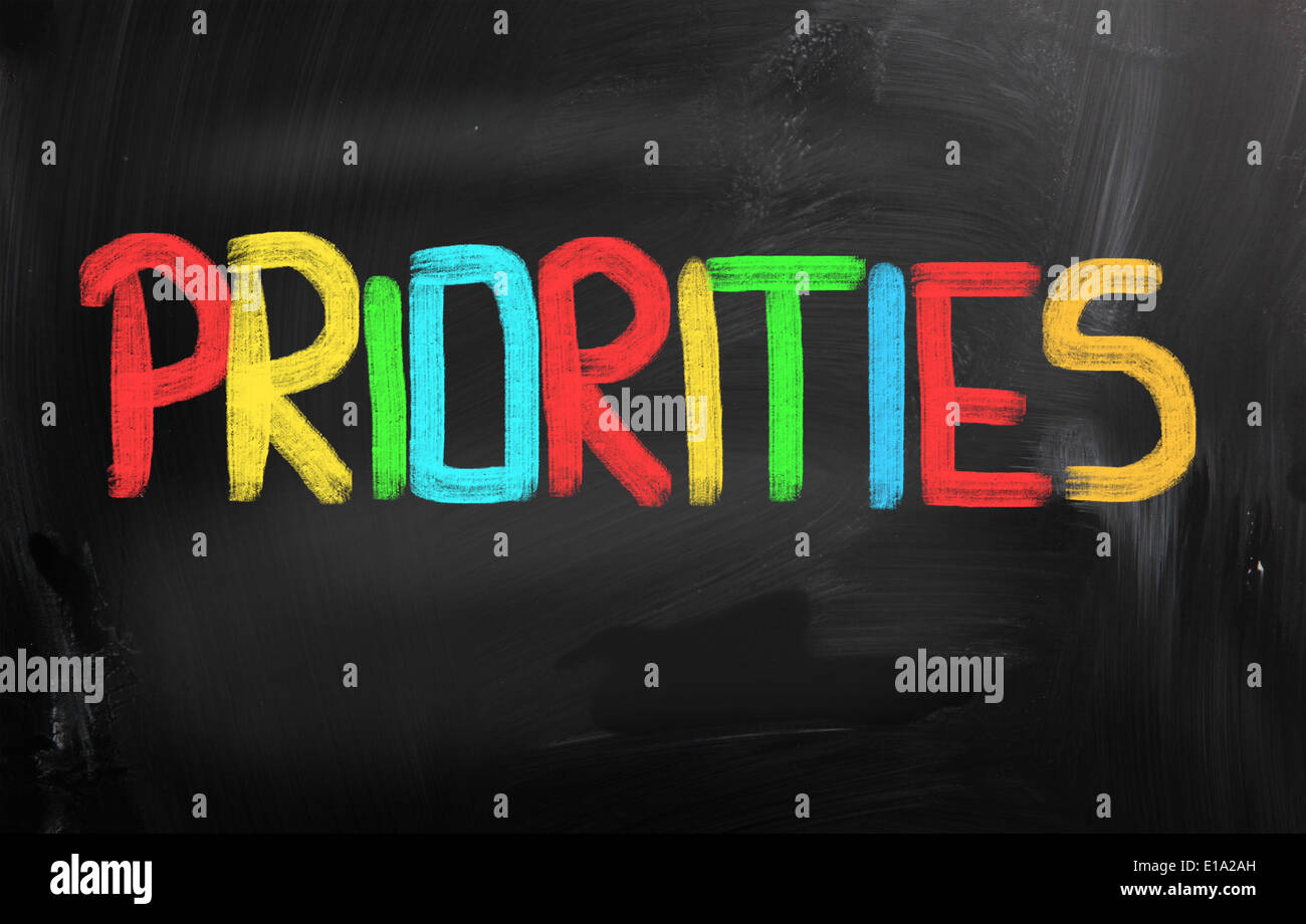 Set your priorities hi-res stock photography and images - Alamy