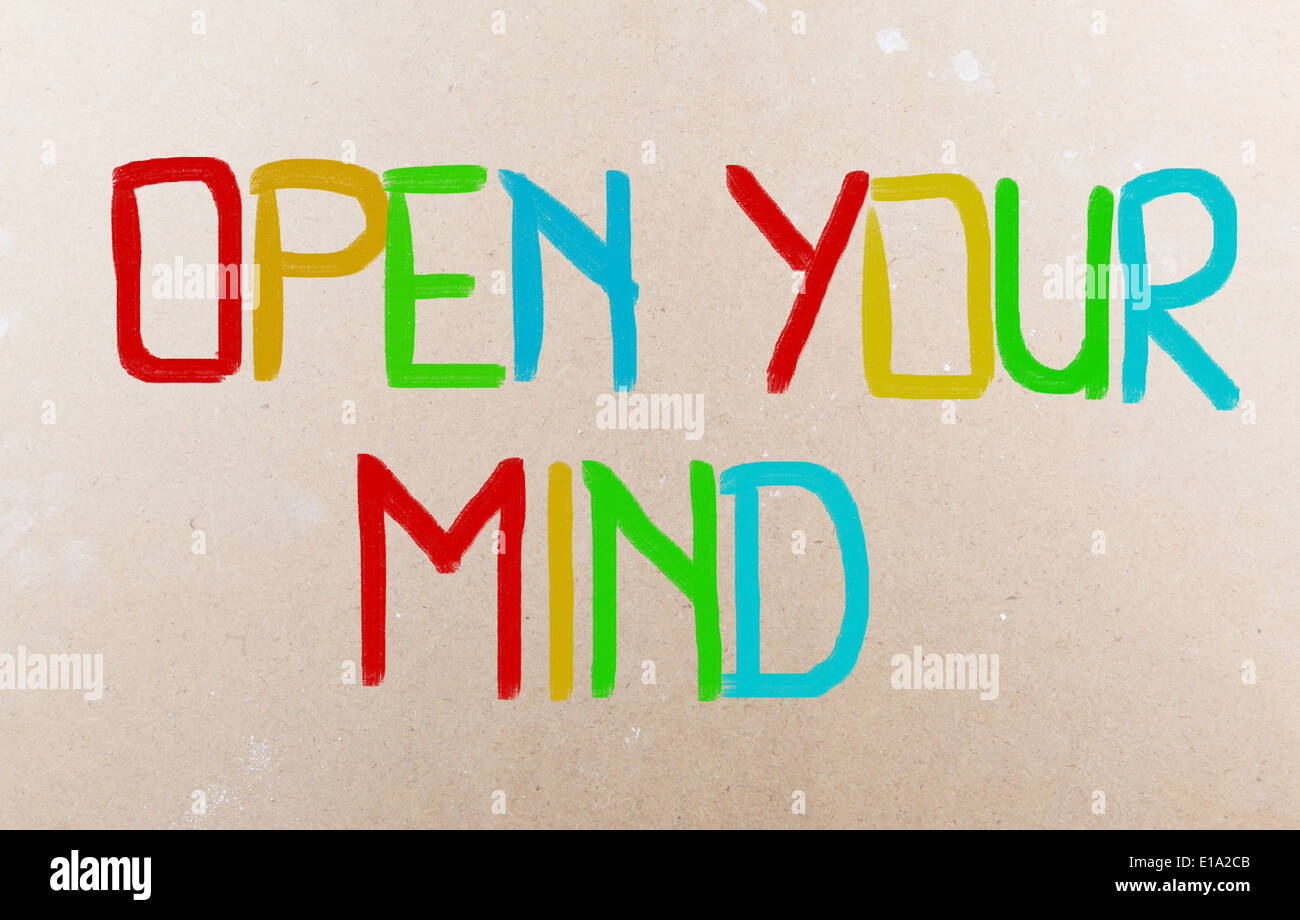Open Your Mind Concept Stock Photo - Alamy
