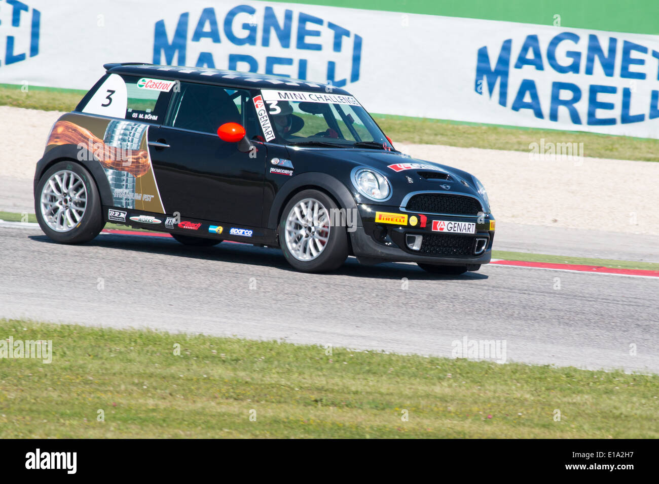 MISANO ADRIATICO, Rimini, ITALY - May 10: A Mini Cooper S Sv31 driven ...