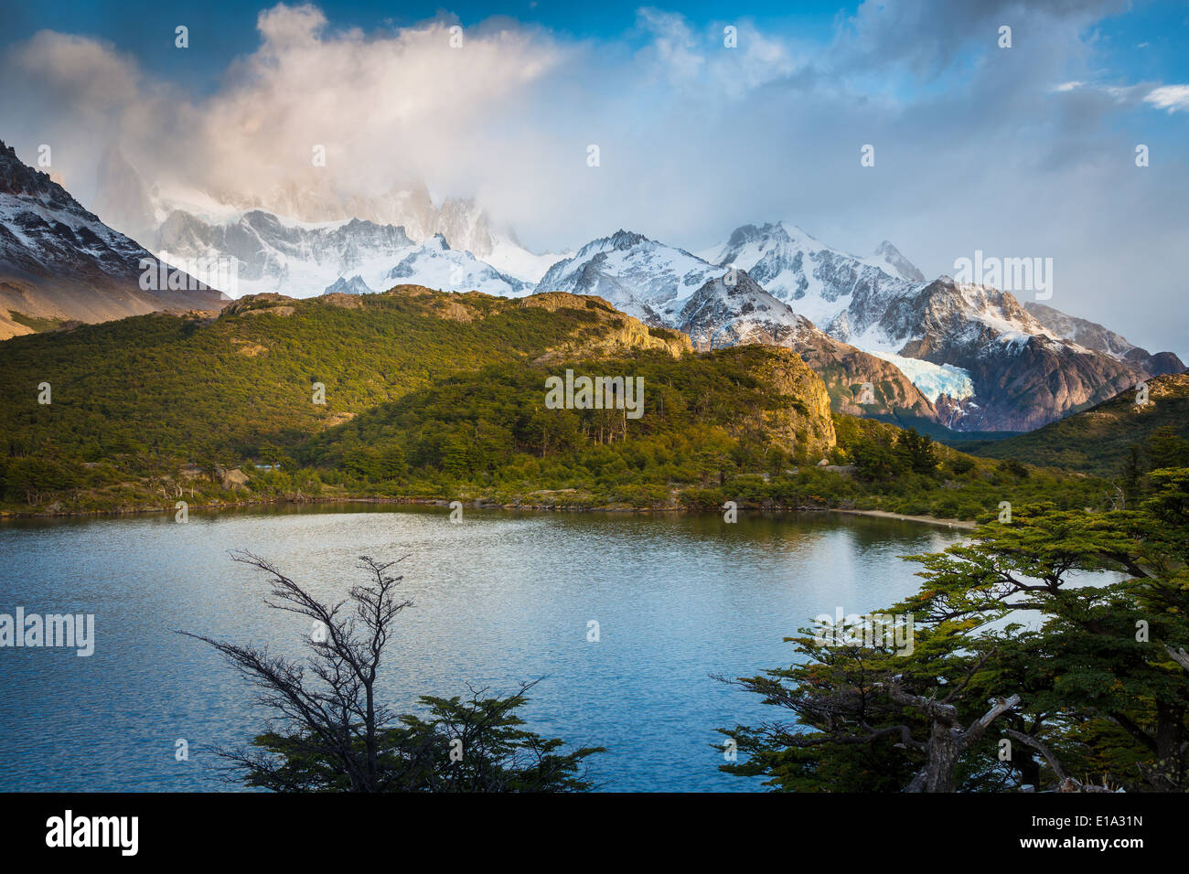 Laguna Capri lake near El Chaltén in the Argentinian part of Patagonia ...