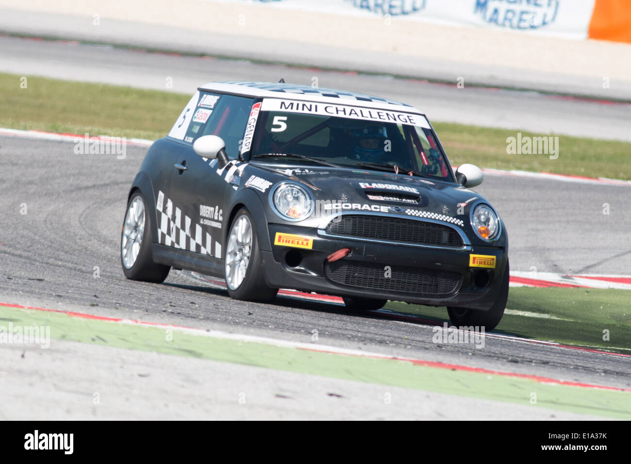 MISANO ADRIATICO, Rimini, ITALY - May 10: A Mini Cooper S Sv31 driven ...