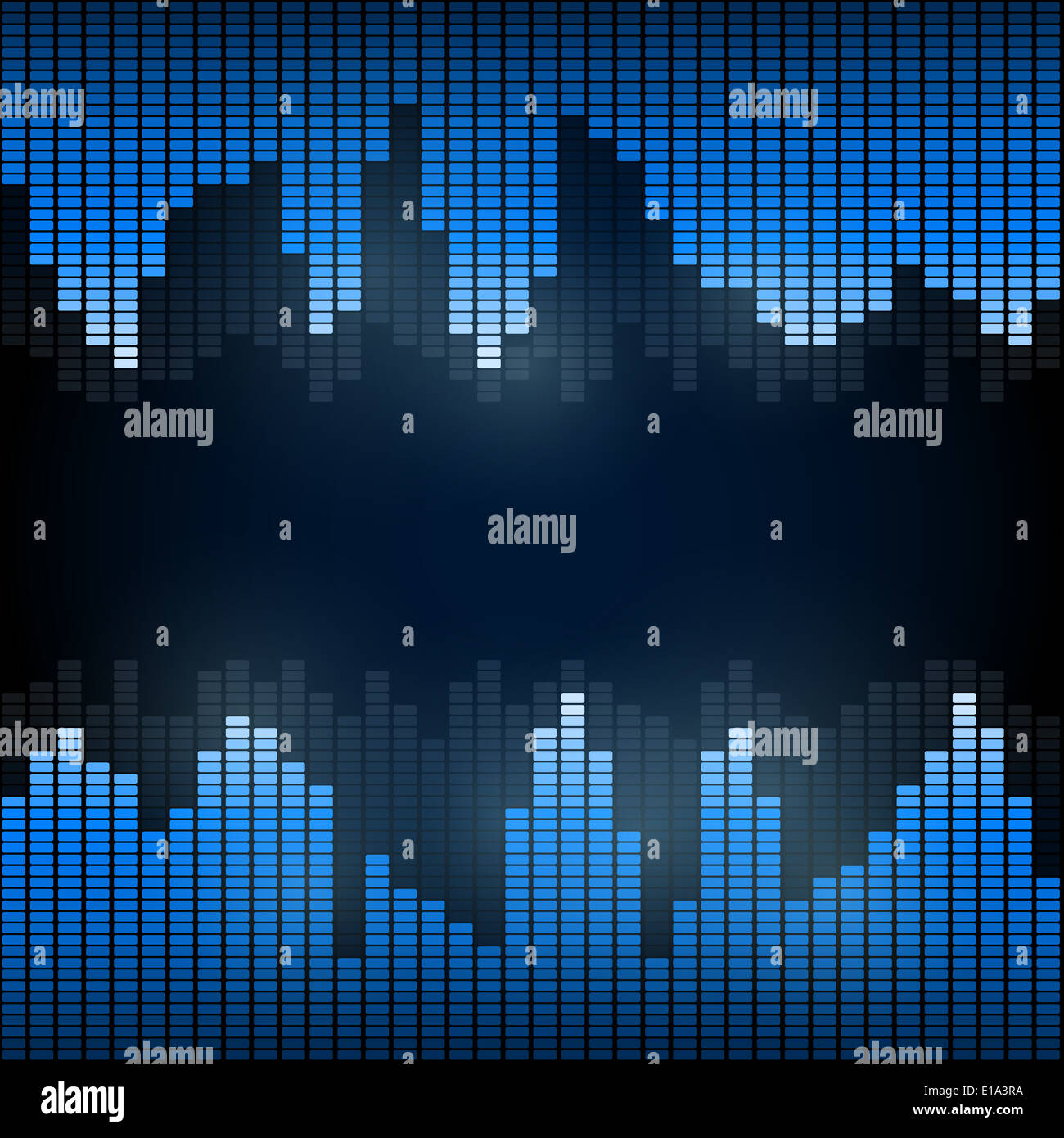 Equalizer on abstract technology background Stock Photo - Alamy
