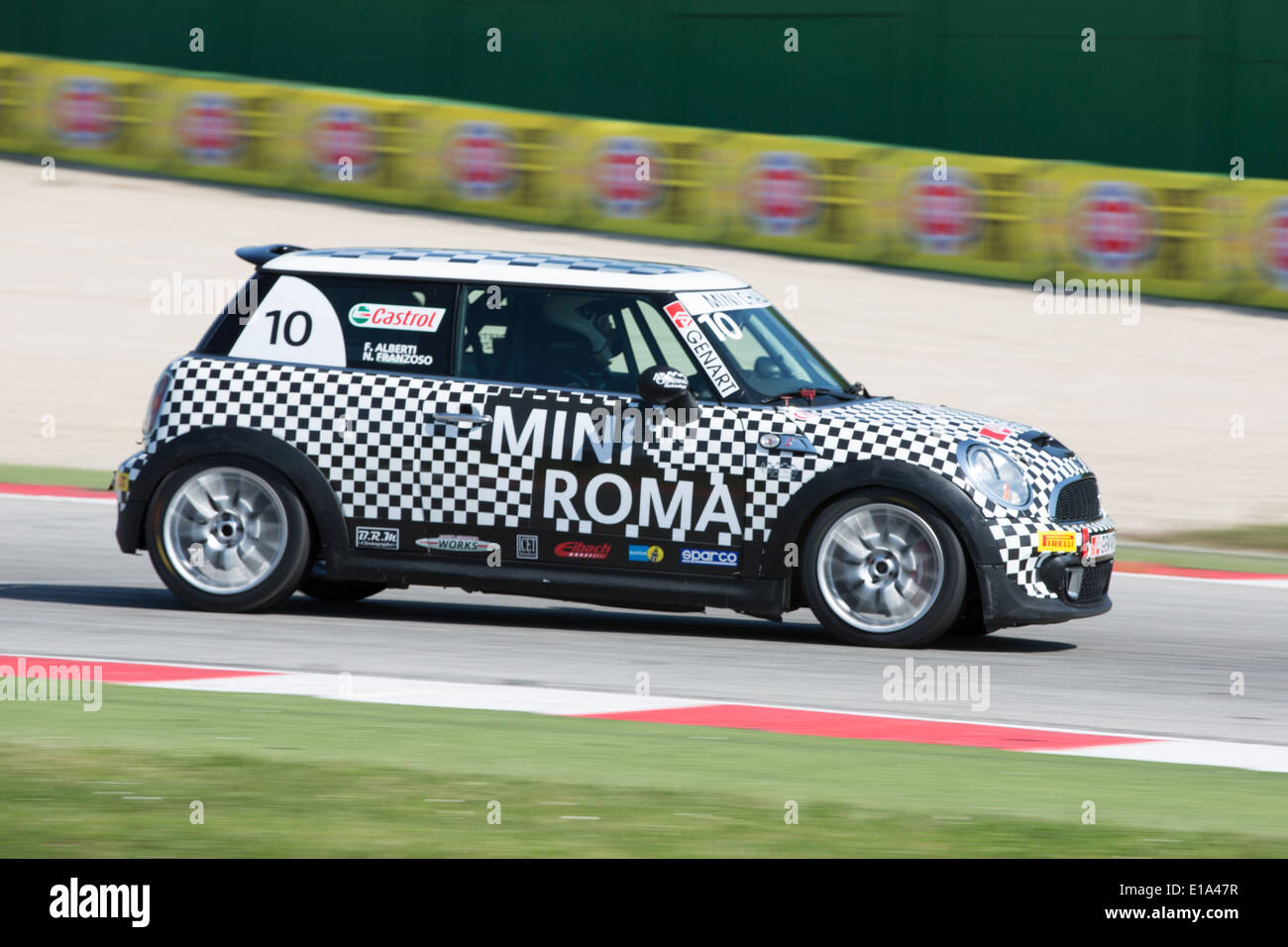MISANO ADRIATICO, Rimini, ITALY - May 10: A Mini Cooper S Sv31 driven ...