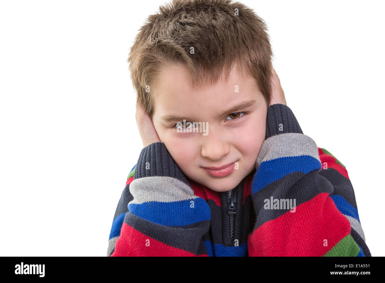 Elementary school kid disturbed by sound perhaps someone screaming ...