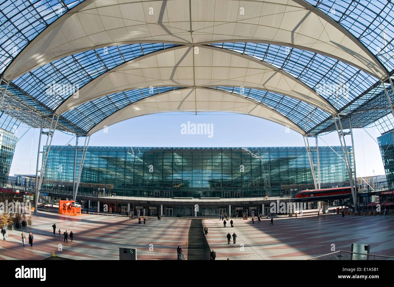 roof structure on the airport in Munich Stock Photo - Alamy