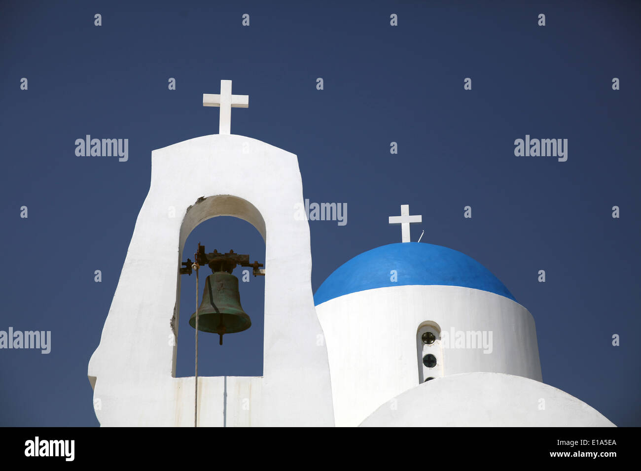 Beautiful greek style church in Cyprus Stock Photo - Alamy