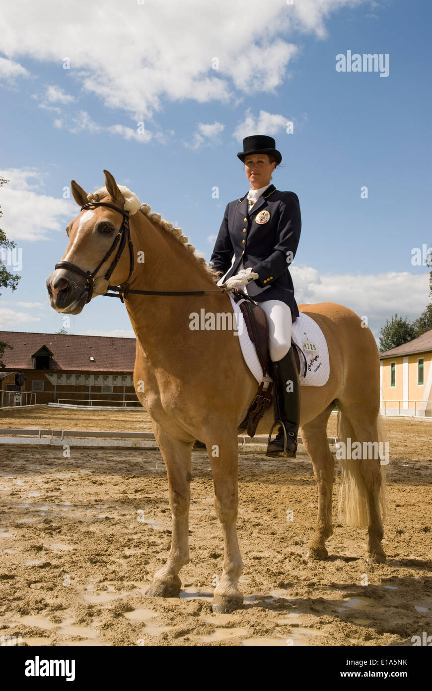 MR Female horserider portrait Stock Photo - Alamy