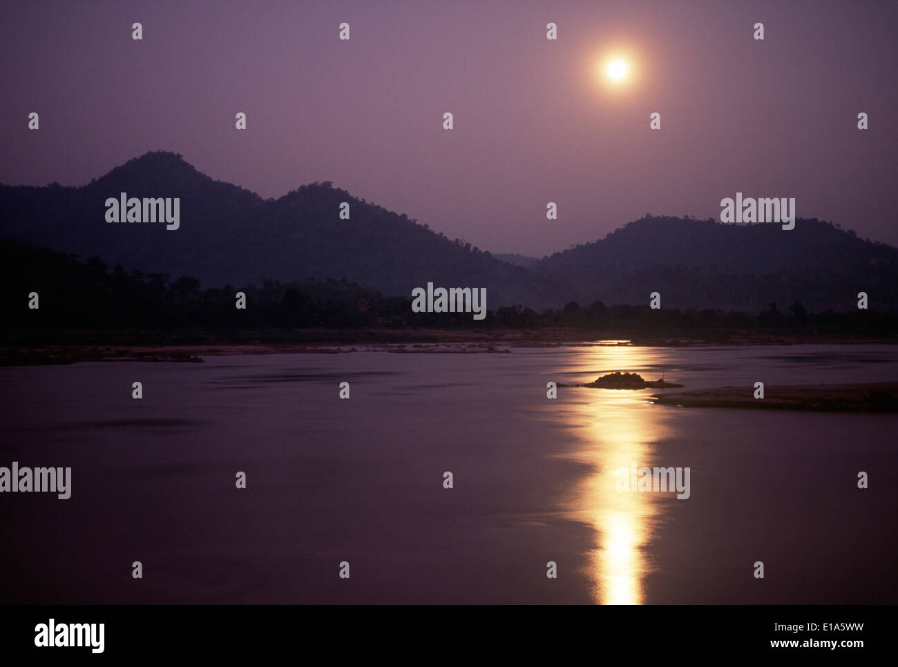 Moon over burma hi-res stock photography and images - Alamy