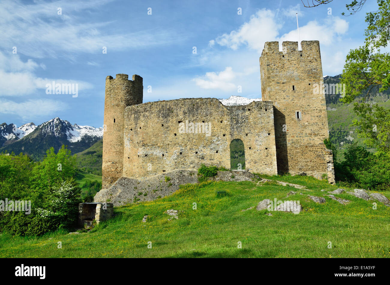 Ruins of the French medieval fort Sainte-Marie Stock Photo - Alamy