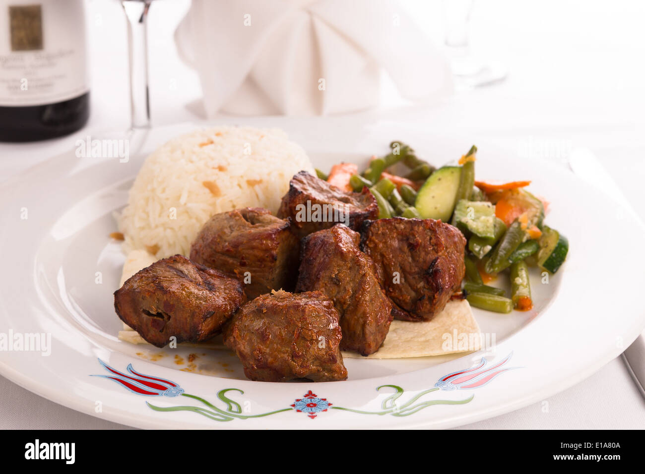 Shish kebab rice hi-res stock photography and images - Alamy
