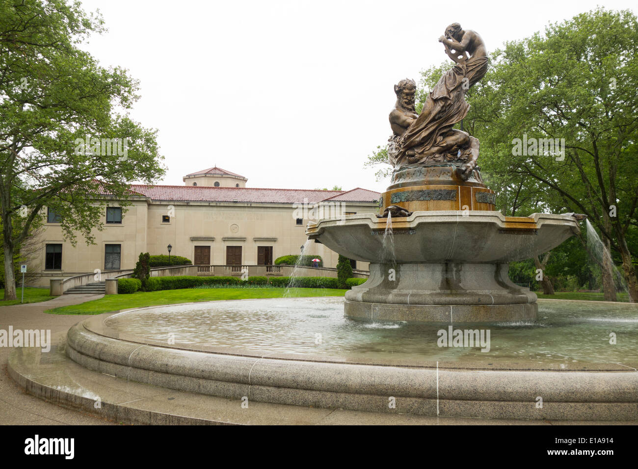 fountain in Schenley park in Pittsburgh PA university Stock Photo - Alamy