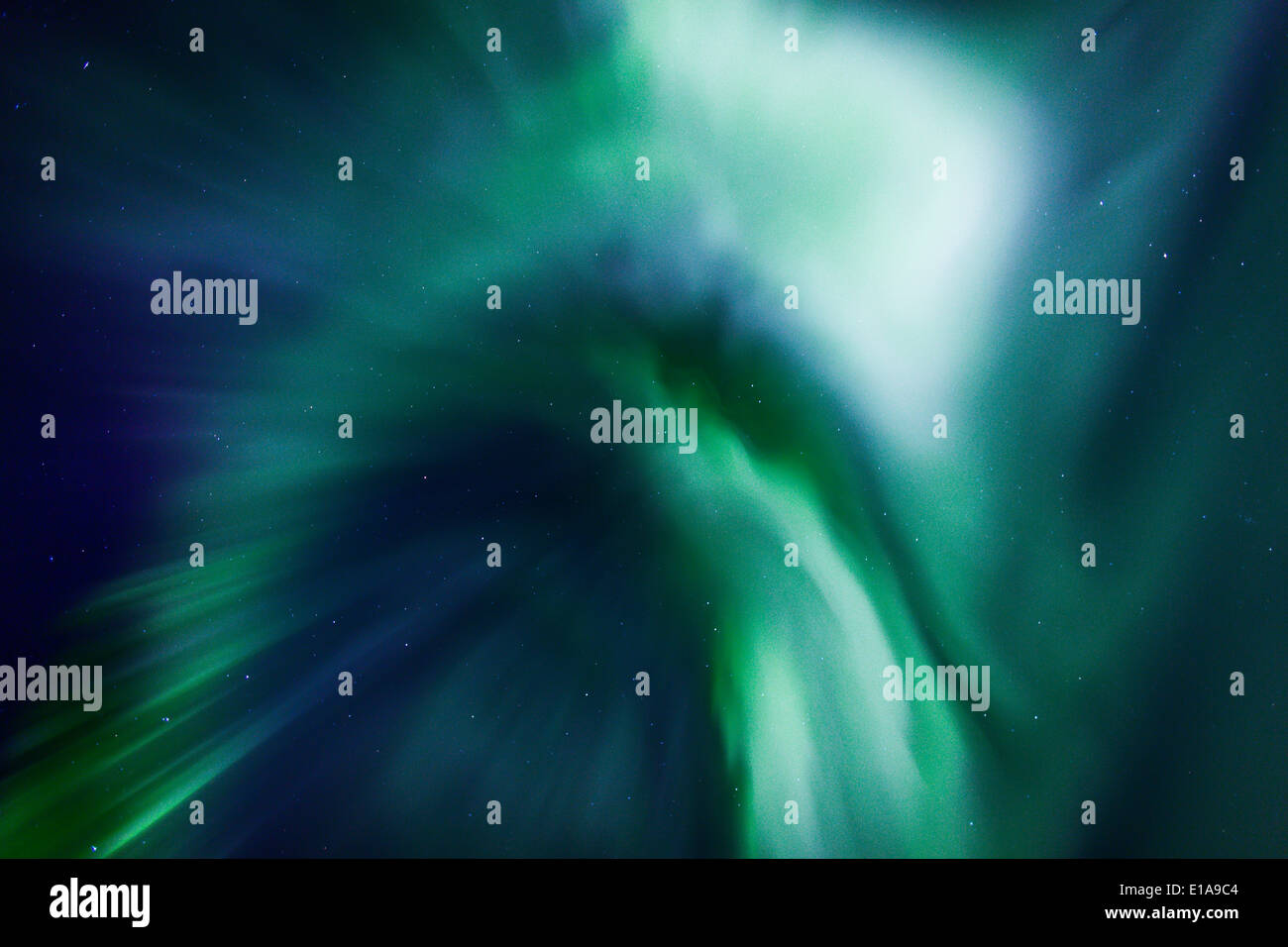 Night sky with polar lights aurora borealis hi-res stock photography ...