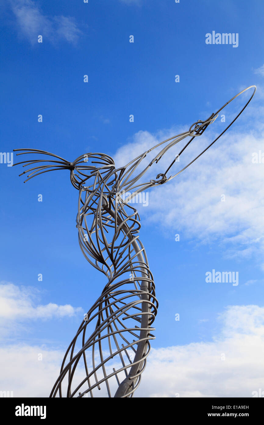 UK, Northern Ireland, Belfast, Statue of Harmony by Andy Scott Stock ...